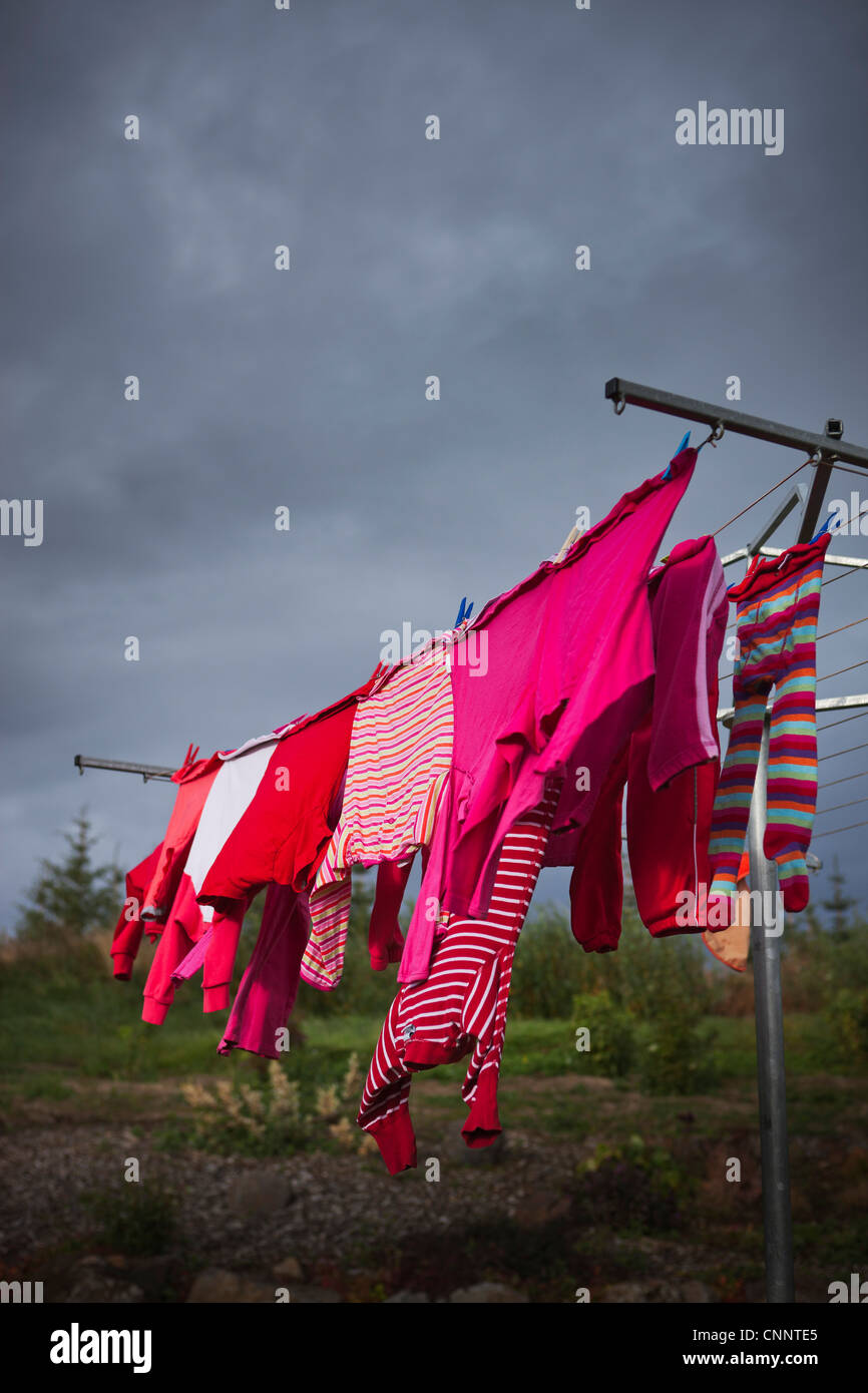 Garden Washing Line High Resolution Stock Photography and Images - Alamy
