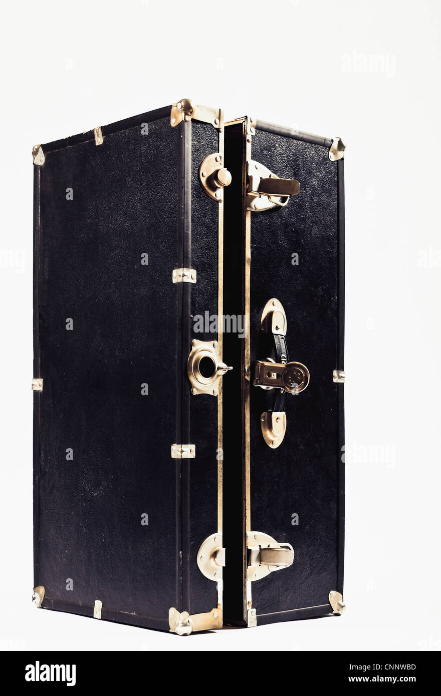 Close up of black and gold trunk Stock Photo - Alamy