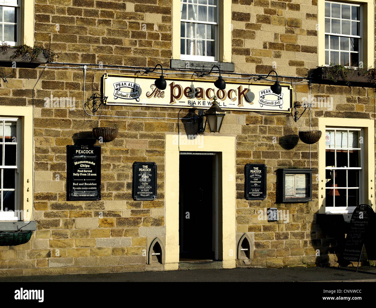 The Peacock inn, Bakewell, Derbyshire Stock Photo - Alamy