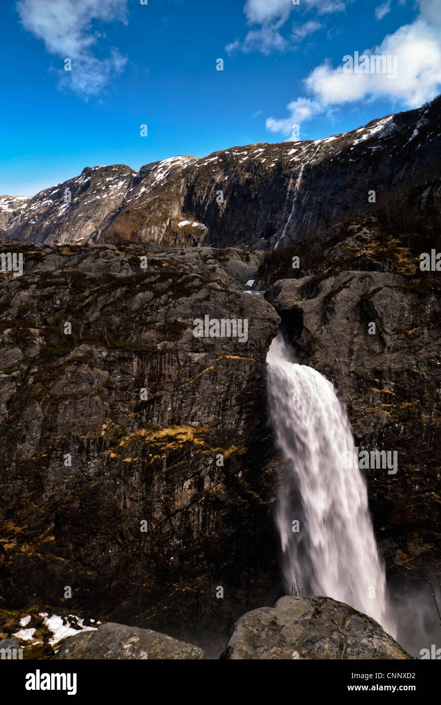 Manafossen waterfall hi-res stock photography and images - Alamy