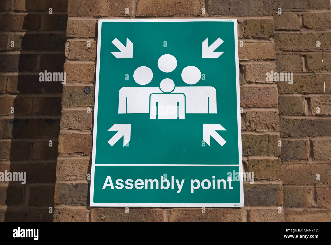 Assembly point sign hi-res stock photography and images - Alamy