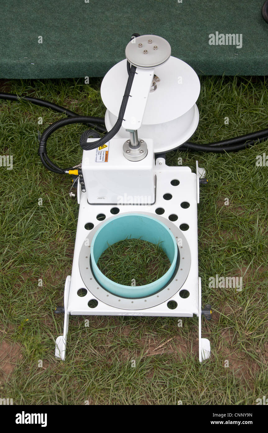 Device for measuring methane coming from grassland after application of ...