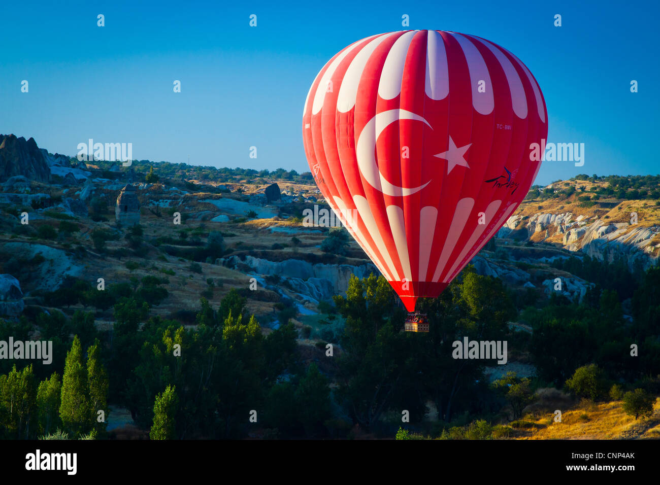 Hot-air ballon. Cappadocia, Turkey Stock Photo - Alamy
