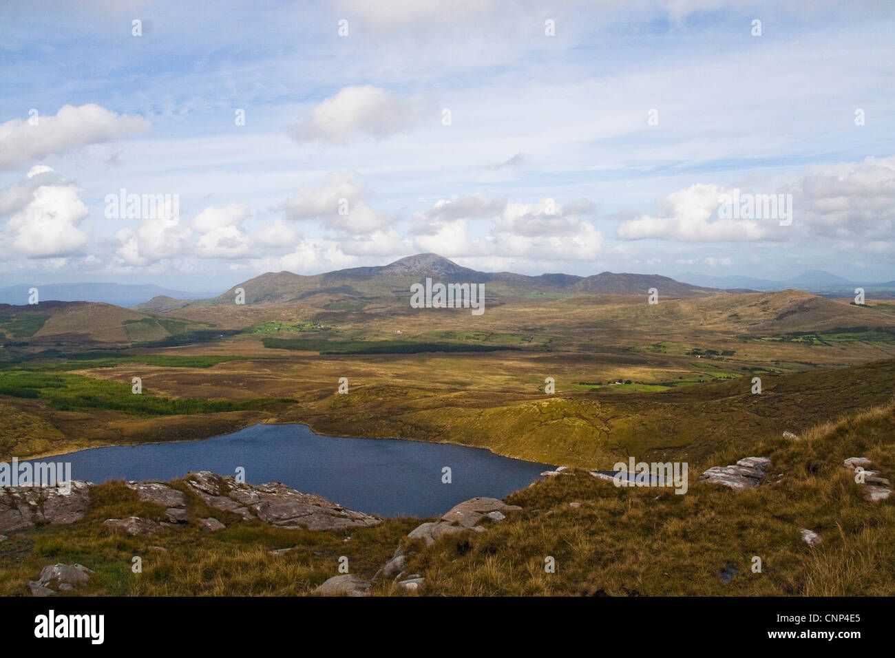 Panorama view of Croagh Patrick Mayo Ireland Stock Photo - Alamy