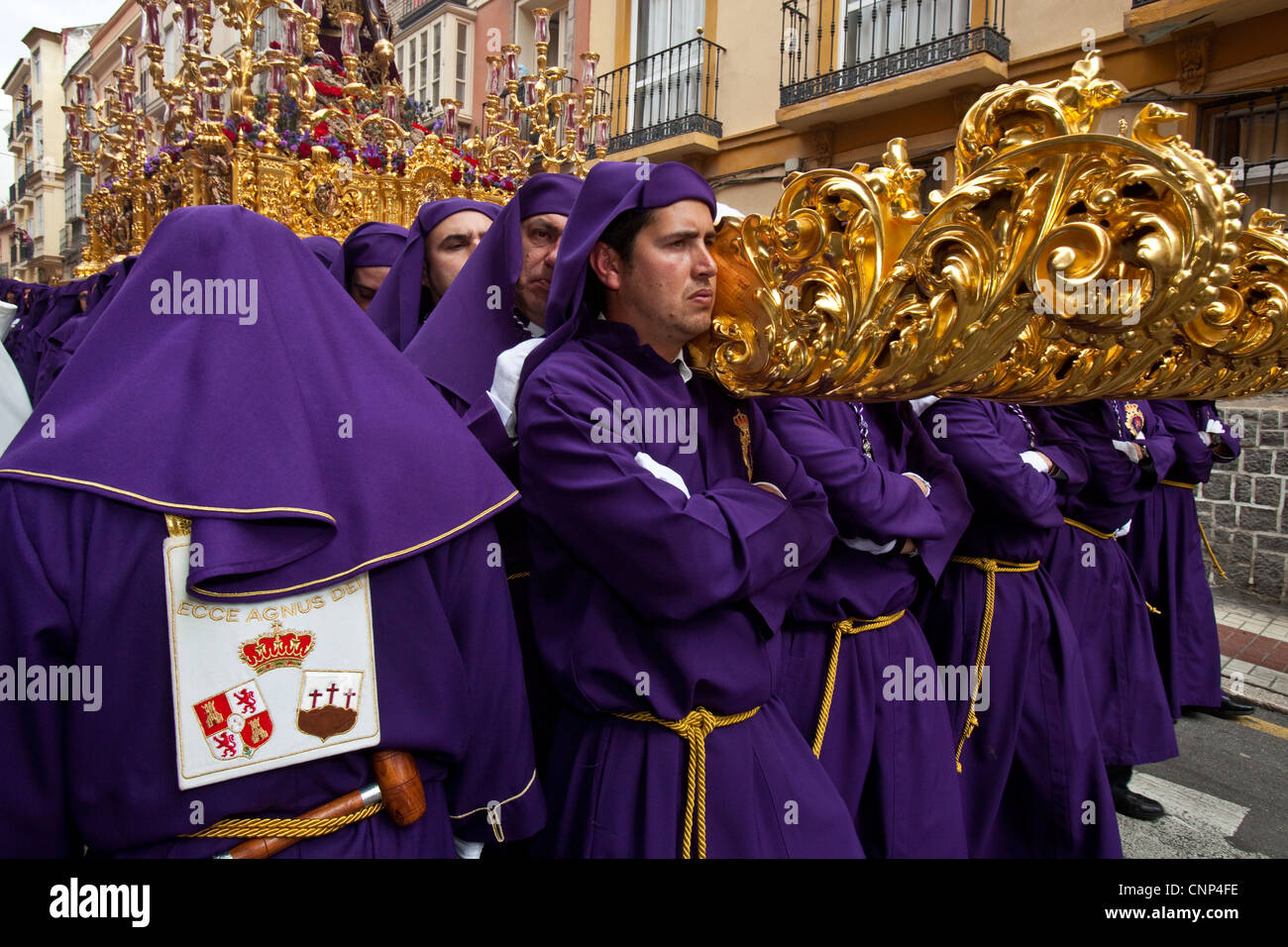 Semana Santa (Holy Week) Malaga, Andalusia, Spain Stock Photo - Alamy