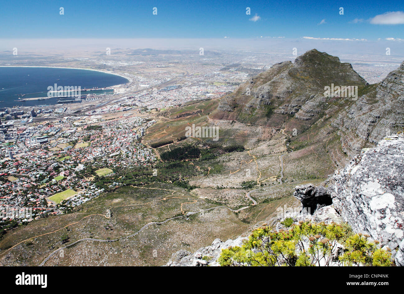 View of Cape Town from Table Mountain Stock Photo - Alamy