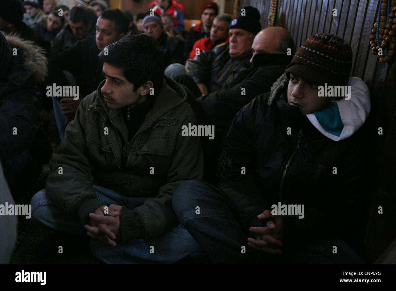 Friday congregational prayer Jumu'ah in the Bayrakli Mosque in Belgrade ...
