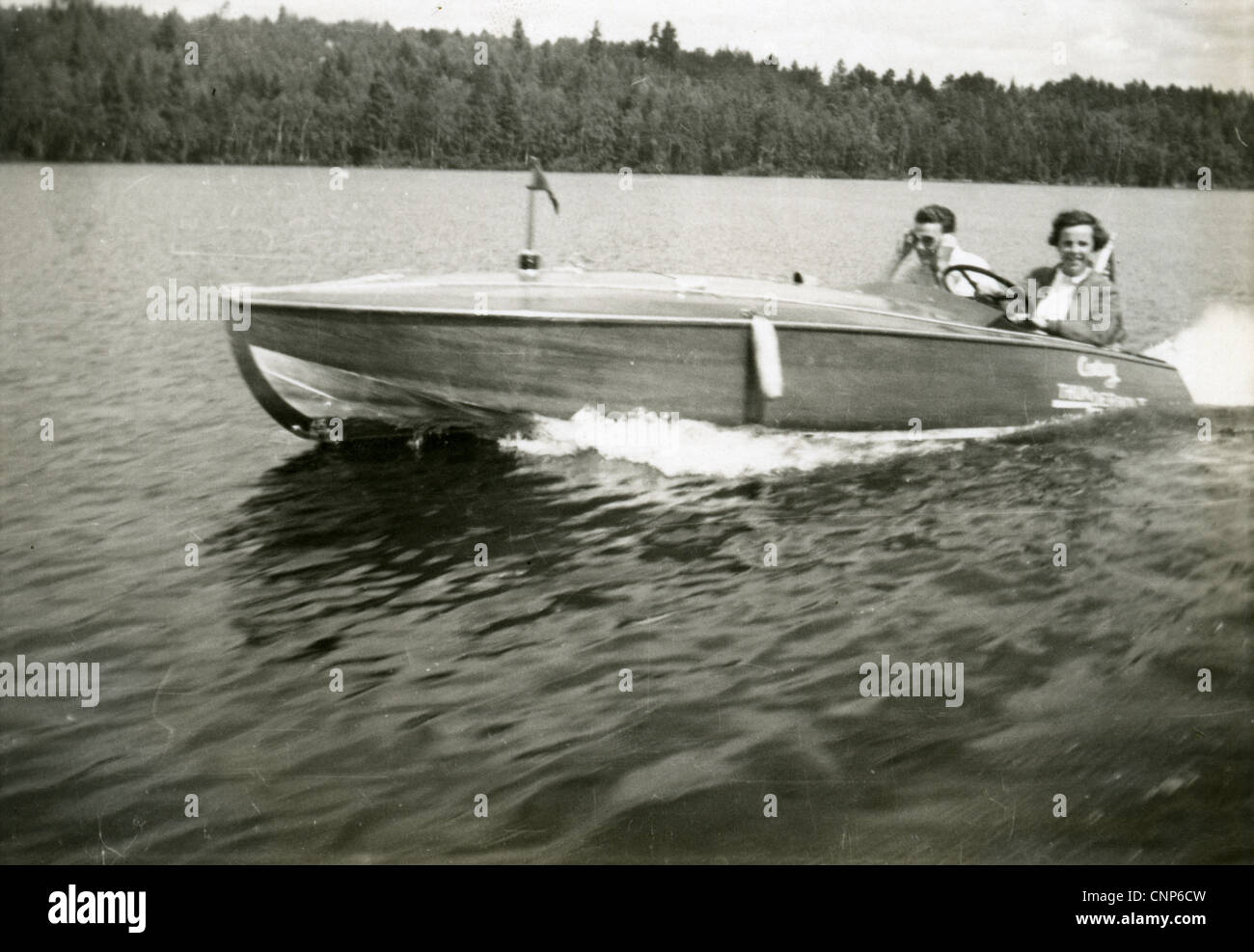 Man Motorboating A Woman
