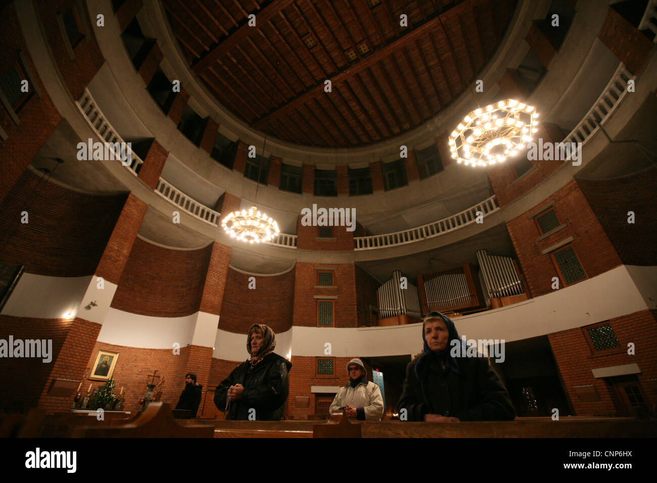 Roman Catholic service in the Church of St Anthony of Padua in a ...