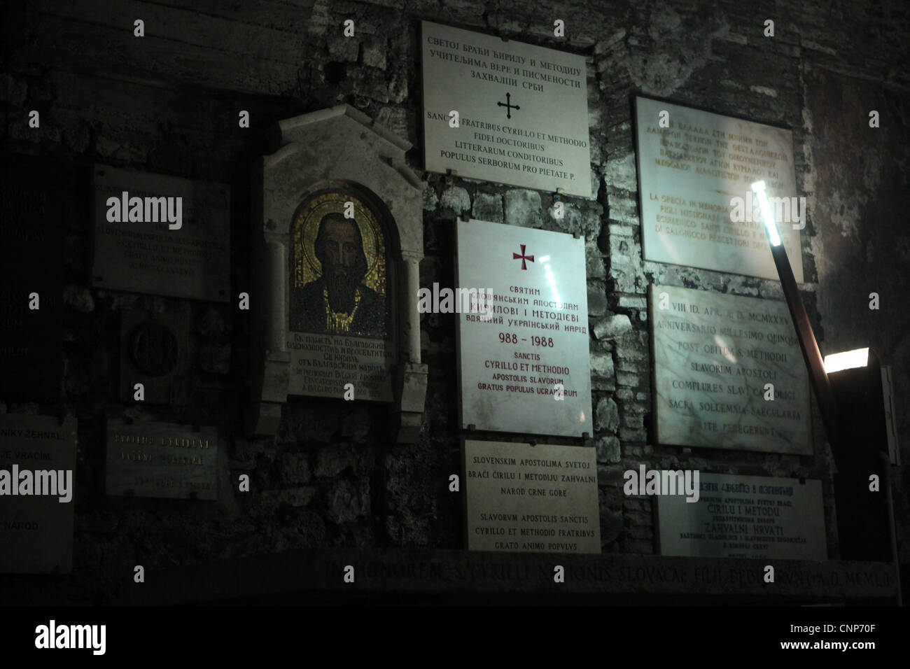 Burial place of Saint Cyril in Basilica di San Clemente in Rome, Italy ...