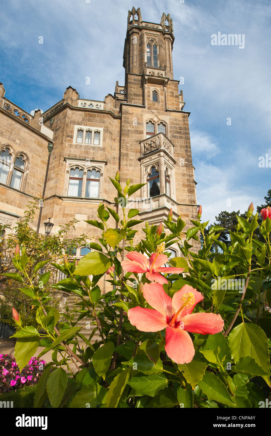 Schloss Eckberg Castle Hotel garden cafe, Germany Stock Photo - Alamy