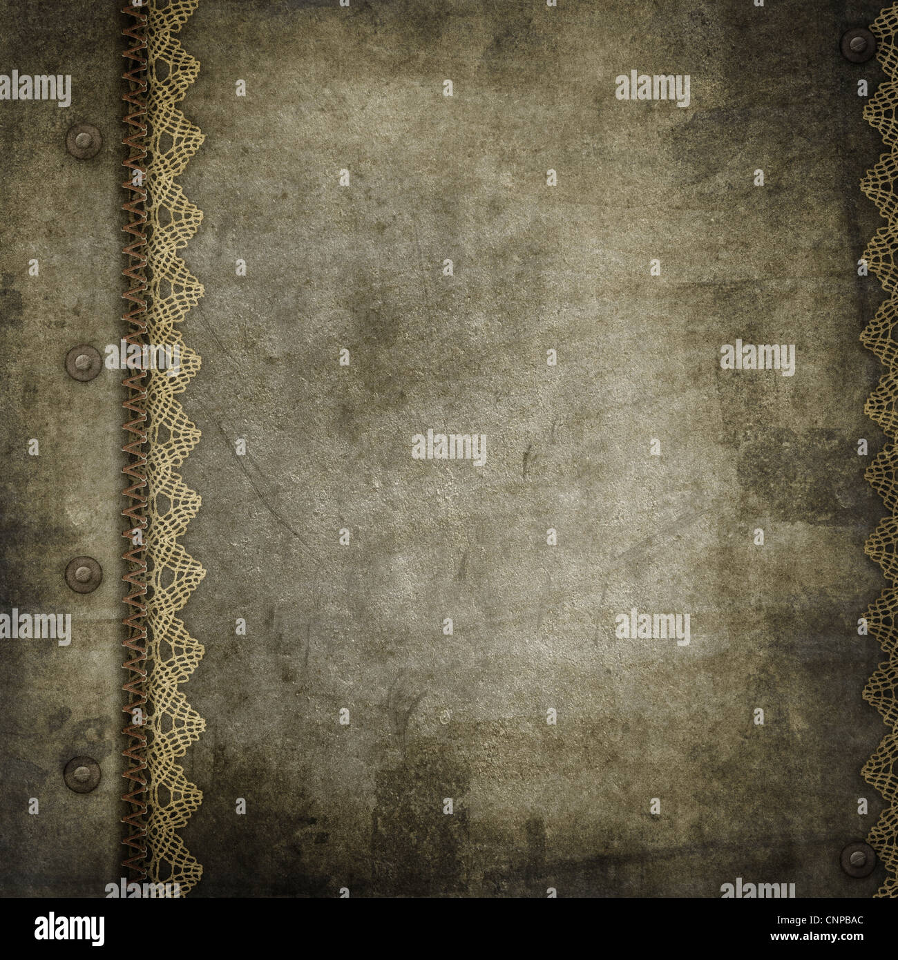 Album cover with vintage paper and lace Stock Photo - Alamy