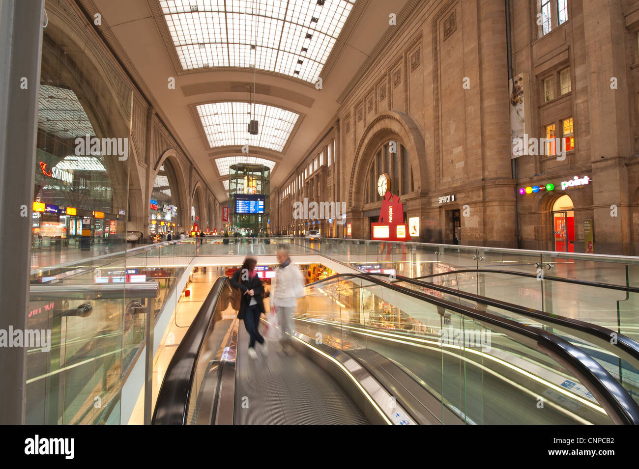 Leipzig Hauptbahnhof (central Railway Station) Leipzig, Germany Stock ...