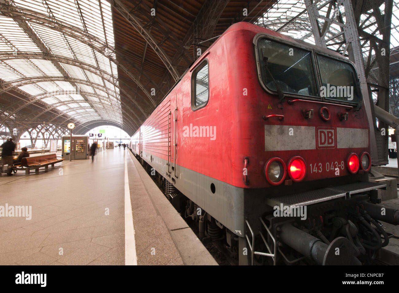 Leipzig Hauptbahnhof (central Railway Station) Leipzig, Germany Stock ...