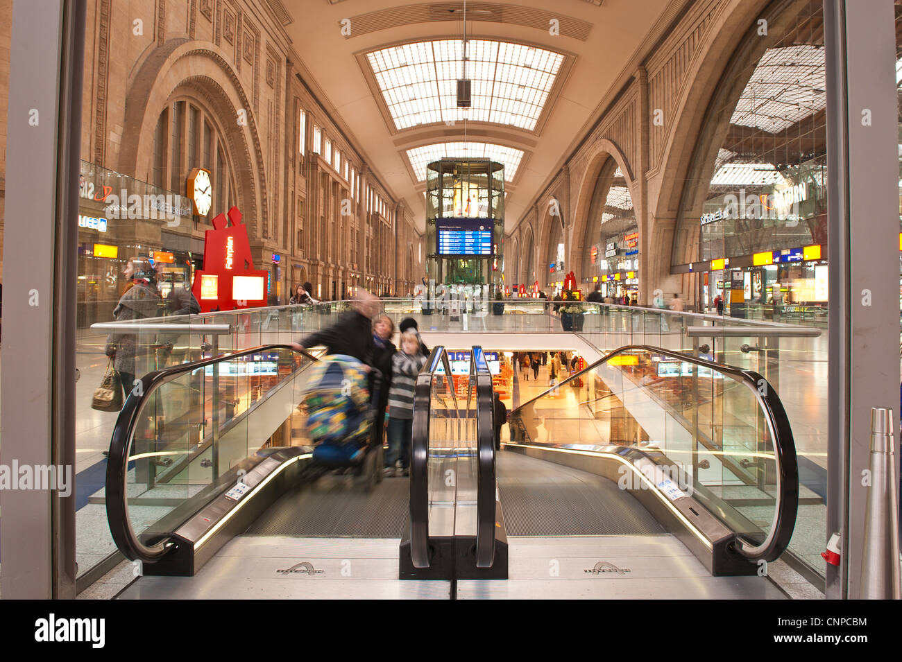 Leipzig Hauptbahnhof (central Railway Station) Leipzig, Germany Stock ...