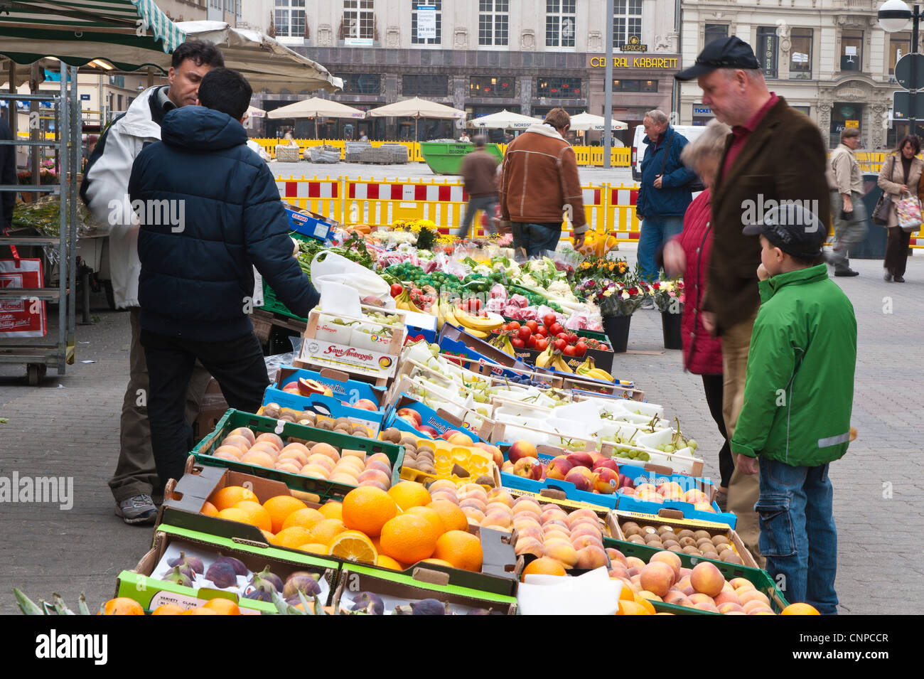 Leipzig germany market square hi-res stock photography and images - Alamy