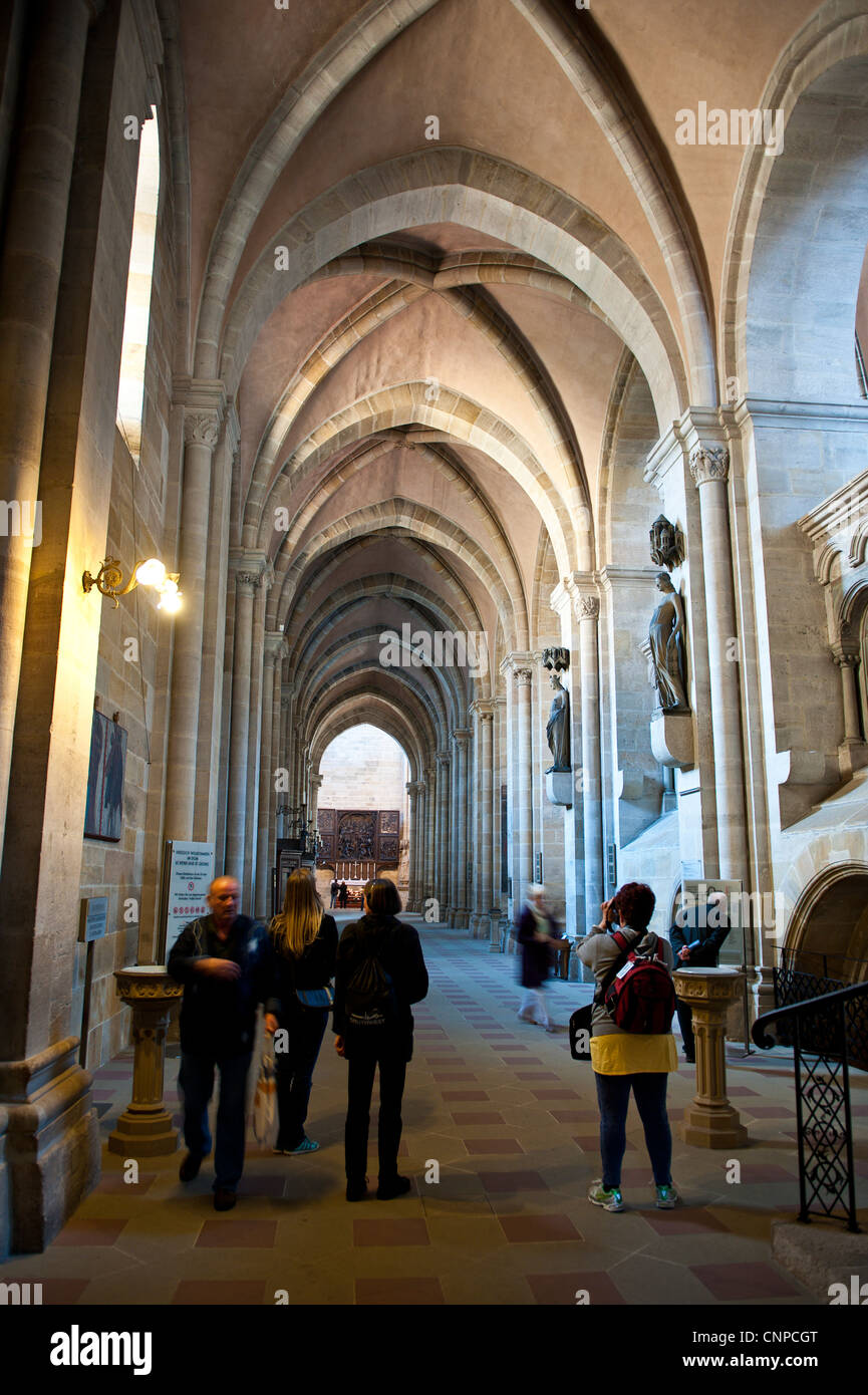 Interior of St. Peter and St. George Cathedral in Bamberg, Germany ...