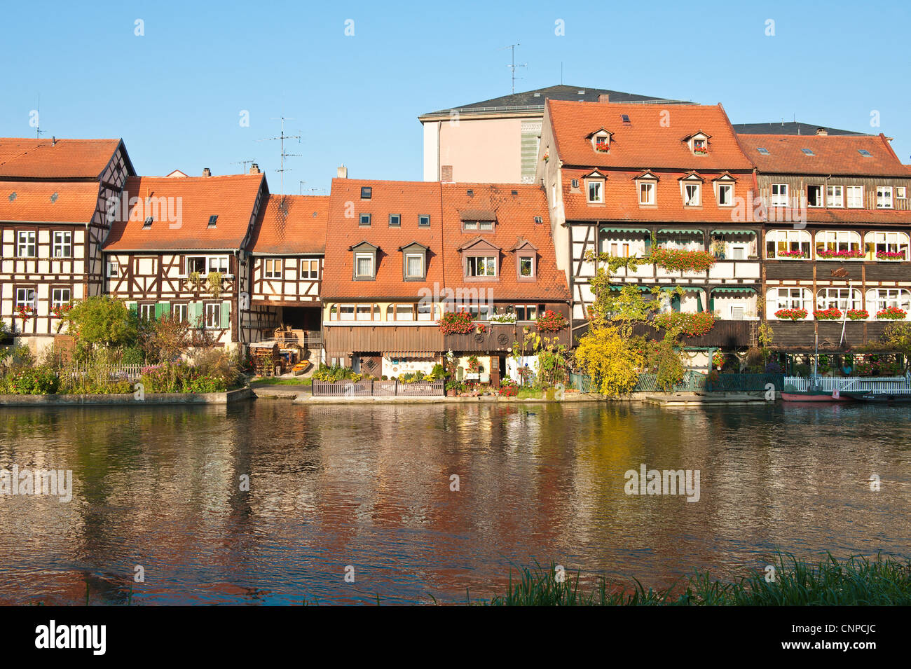 Little Venice (Klein Venedig) and River Regnitz in Bamberg, Germany ...