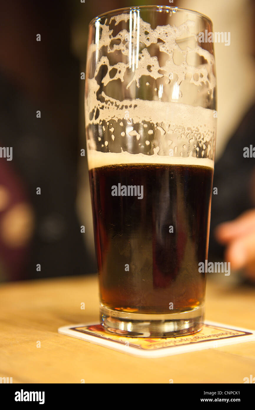 Smoked beer at the historical Brewery Tavern Schlenkerla in Bamberg ...