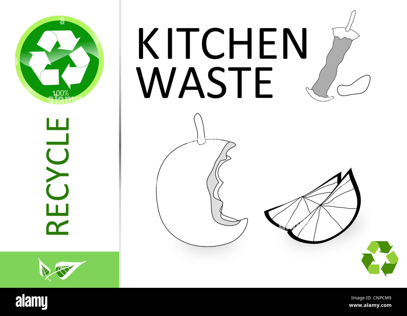 Please recycle kitchen waste Stock Photo - Alamy