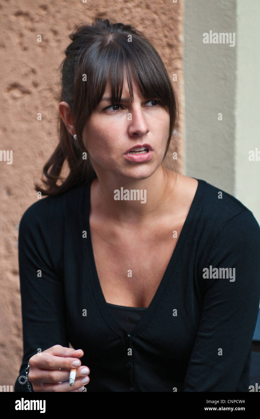 German Woman Smoking High Resolution Stock Photography and Images - Alamy