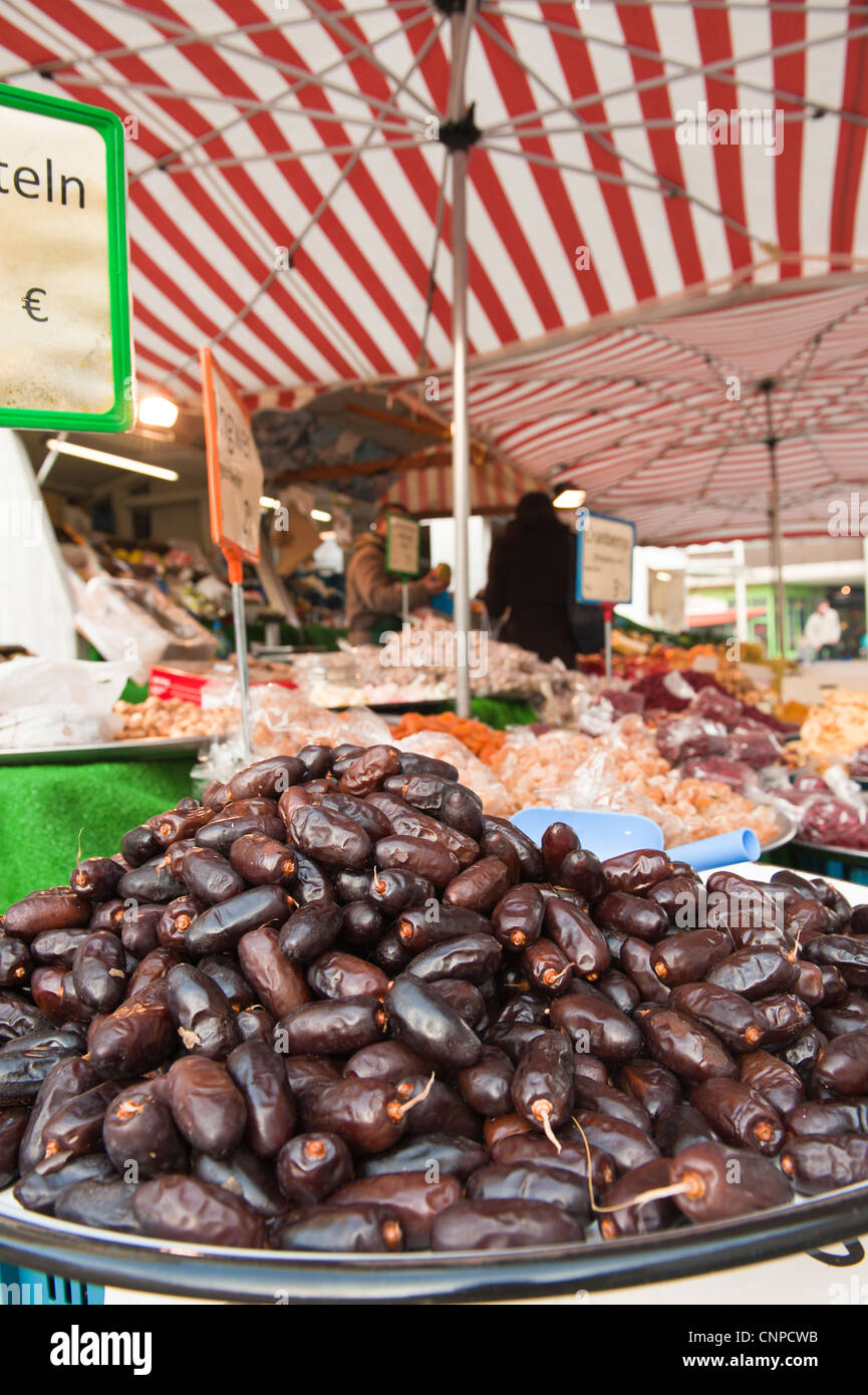 Dates at the local market in Regensburg, Germany Stock Photo - Alamy