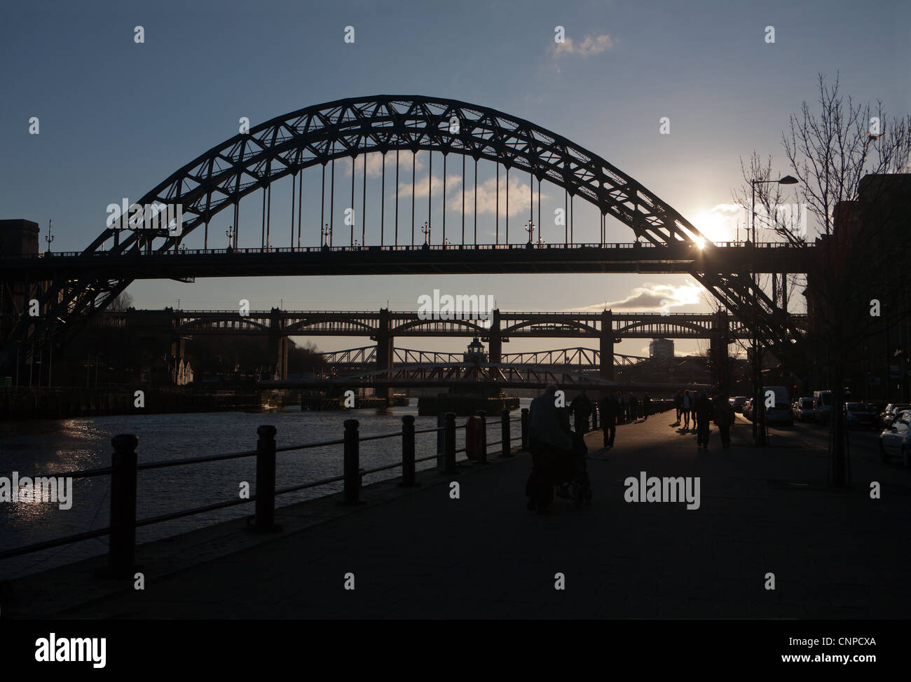 Silhouette Of Tyne Bridges High Resolution Stock Photography and Images ...