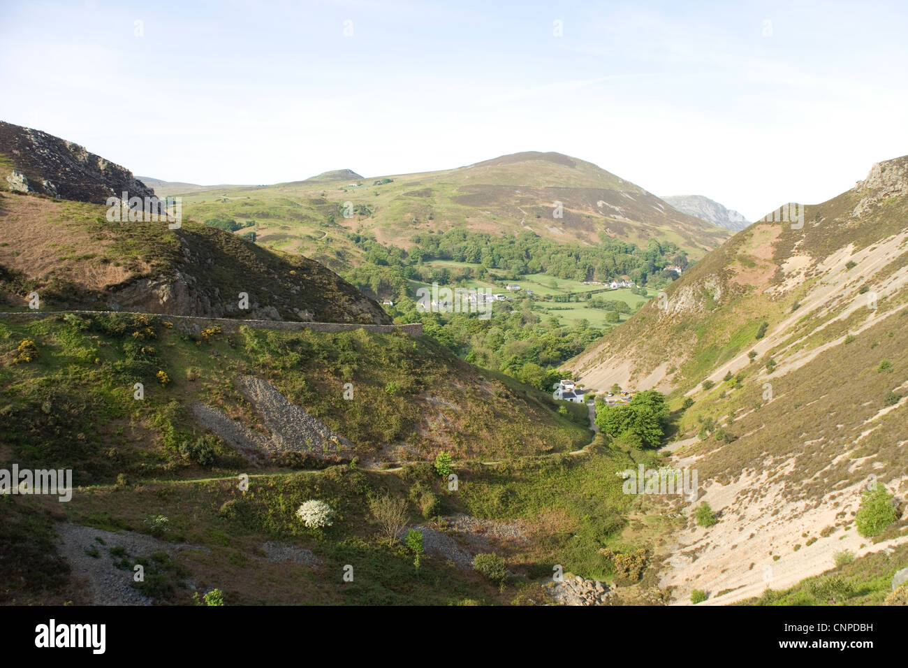 Sychnant Pass road in North Wales Stock Photo - Alamy