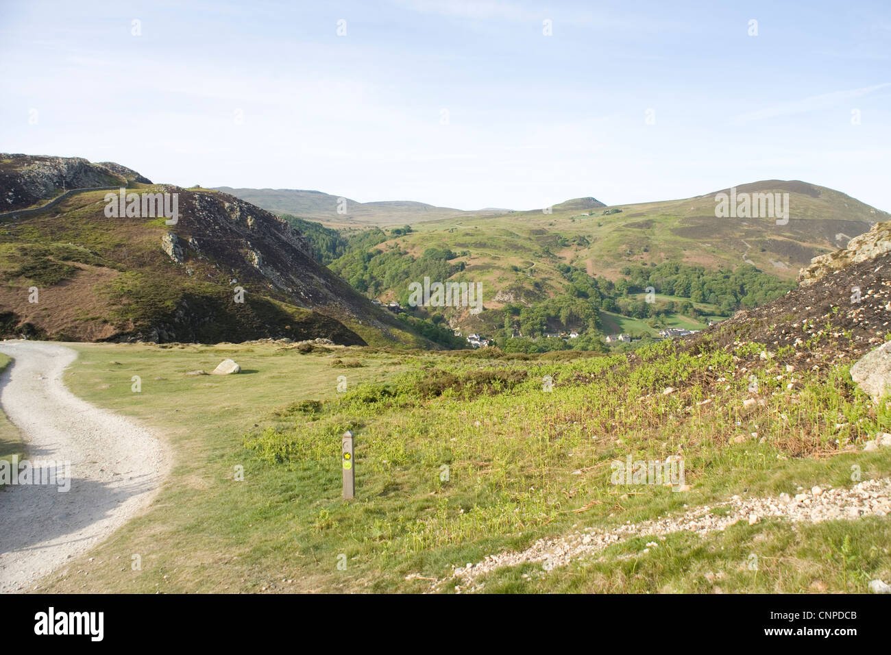 Sychnant Pass road in North Wales Stock Photo - Alamy