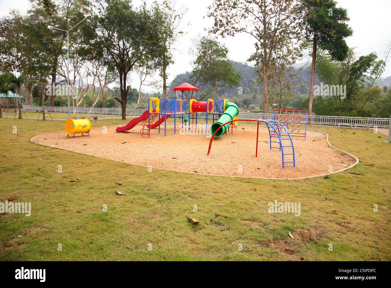 Playground without children Stock Photo - Alamy