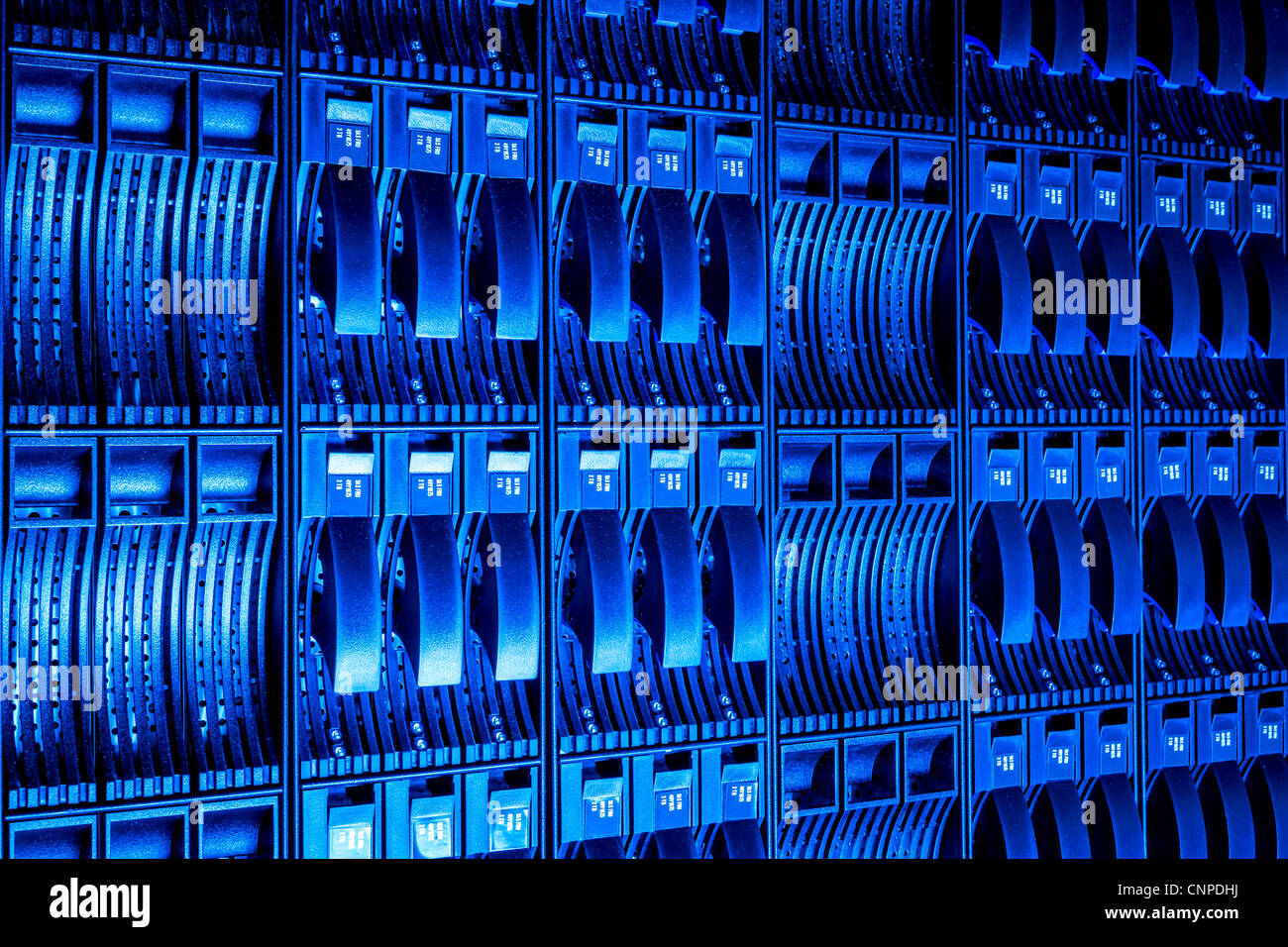 detail of data center with hard drives Stock Photo - Alamy