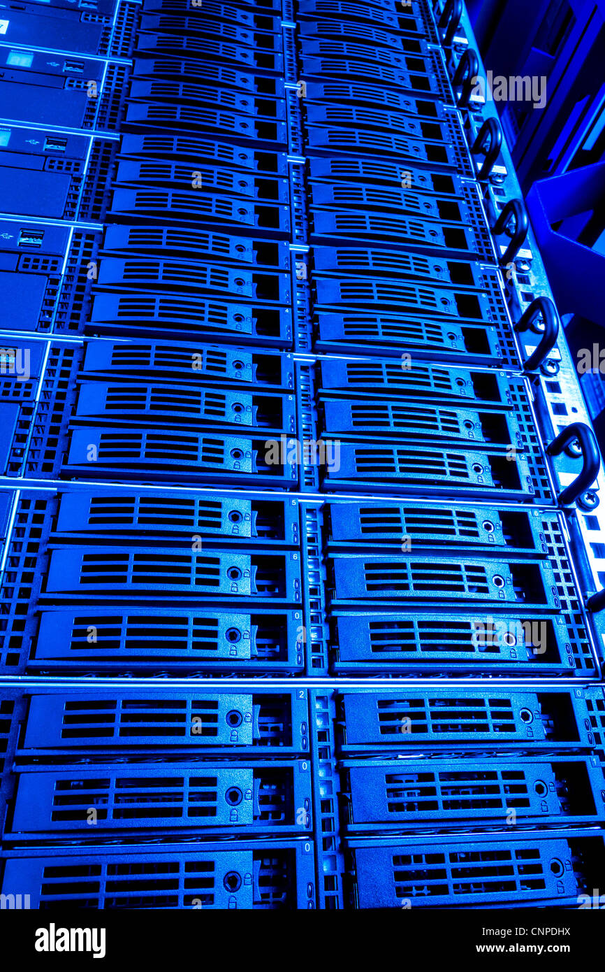 Data center with hard drives Stock Photo - Alamy