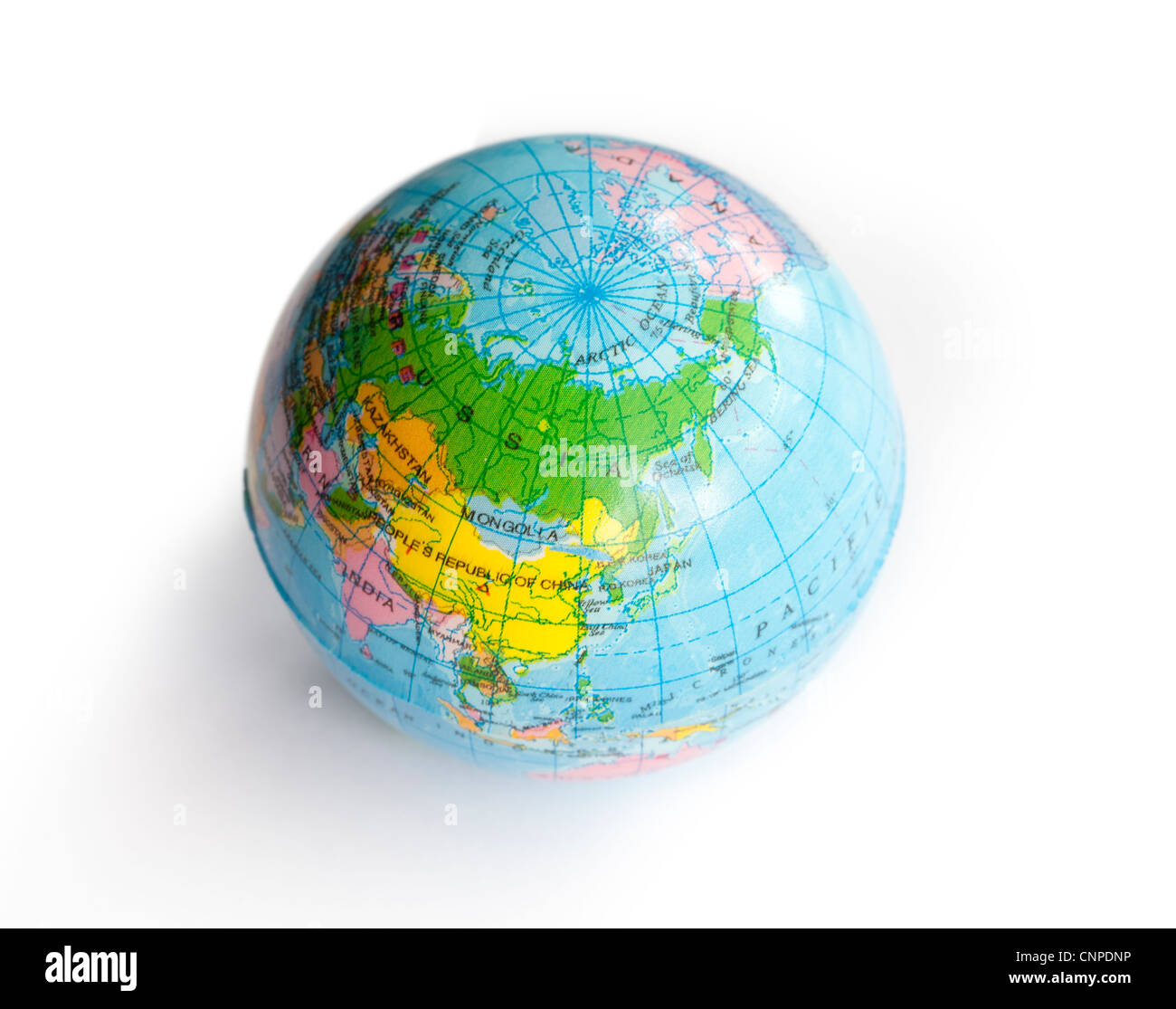 Simple earth globe planet model Cut Out Stock Images & Pictures - Alamy