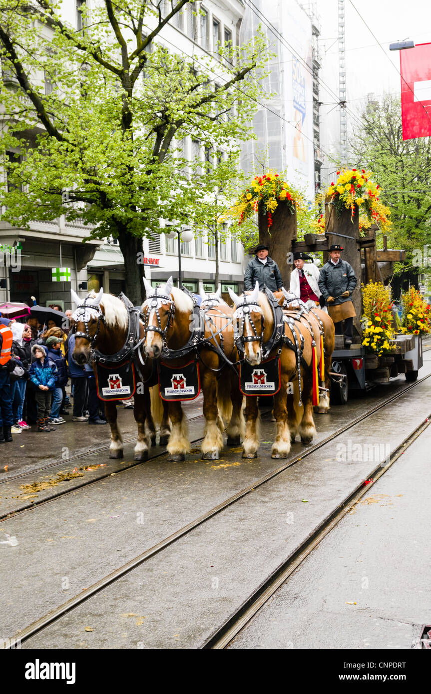 Sechseläuten is a traditional spring festival in Zurich, usually taking ...