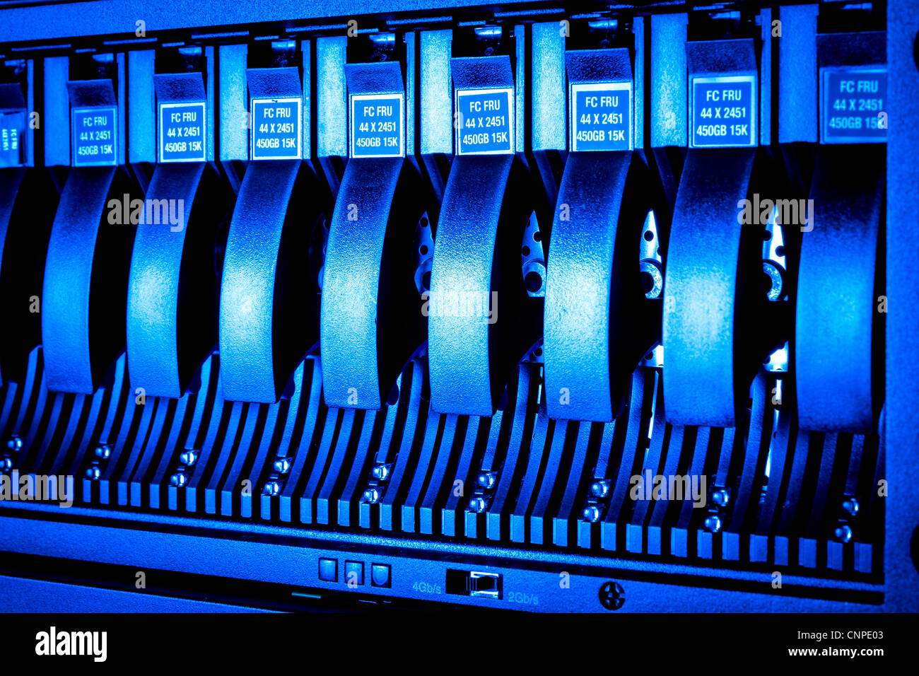 Detail of hard drive cluster in data center Stock Photo - Alamy
