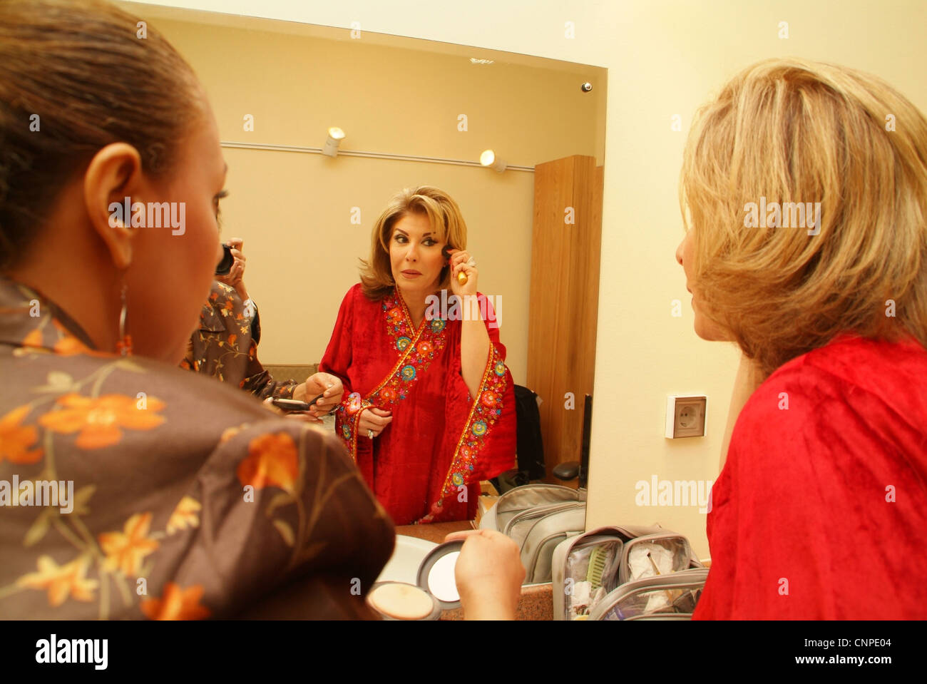 Hala Sarhan, popular Egyptian talk show host of the "Hala Show", in ...