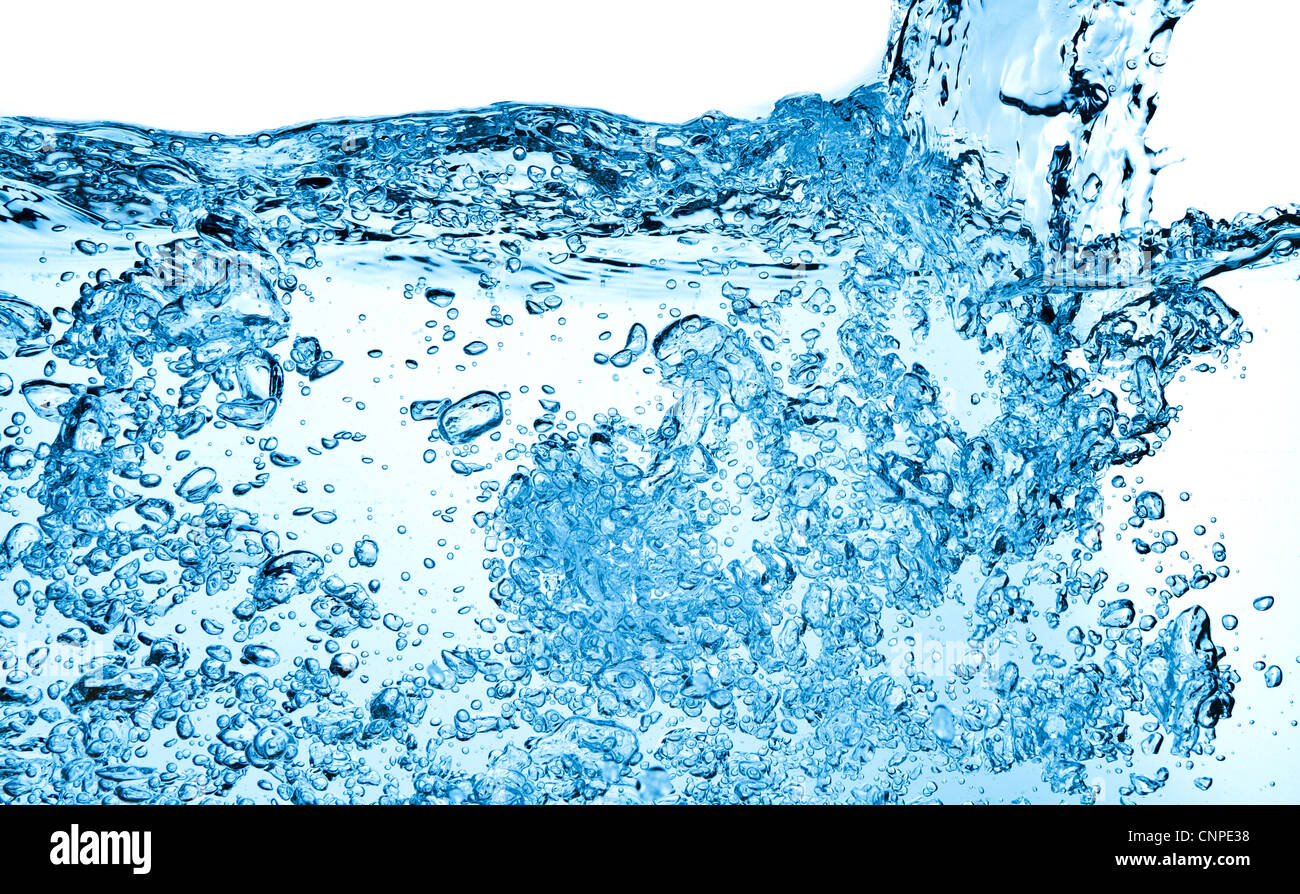 closeup of bubbles in blue water Stock Photo - Alamy