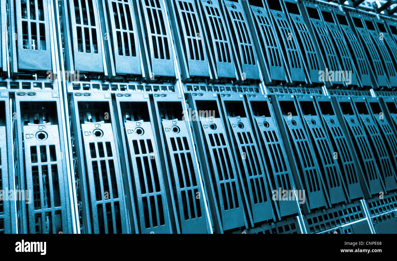 Data center with hard drives Stock Photo - Alamy