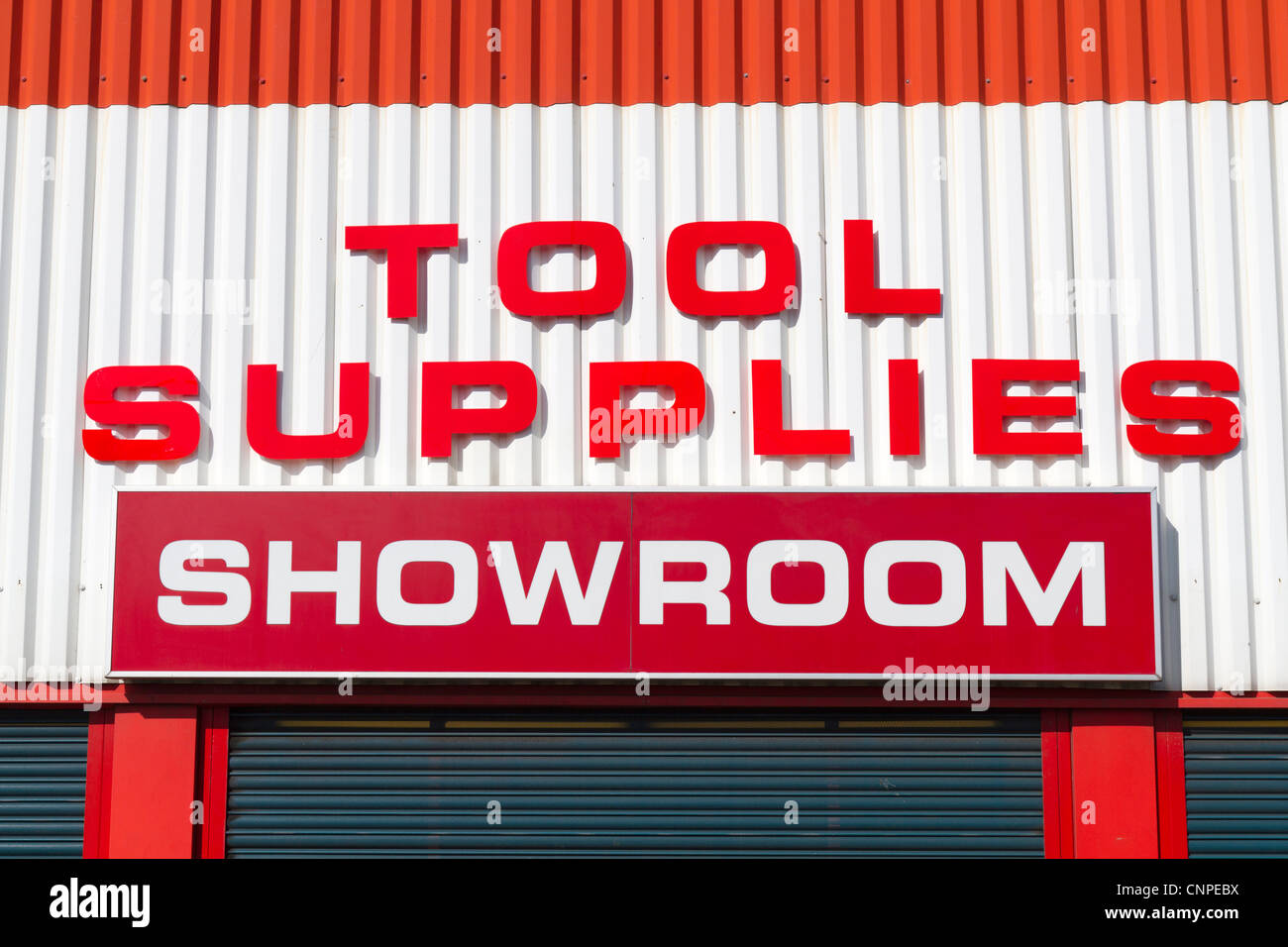 Tool supplies showroom and factory unit Stock Photo - Alamy