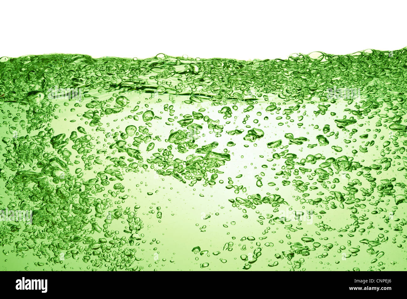 green soda drink with bubbles Stock Photo - Alamy