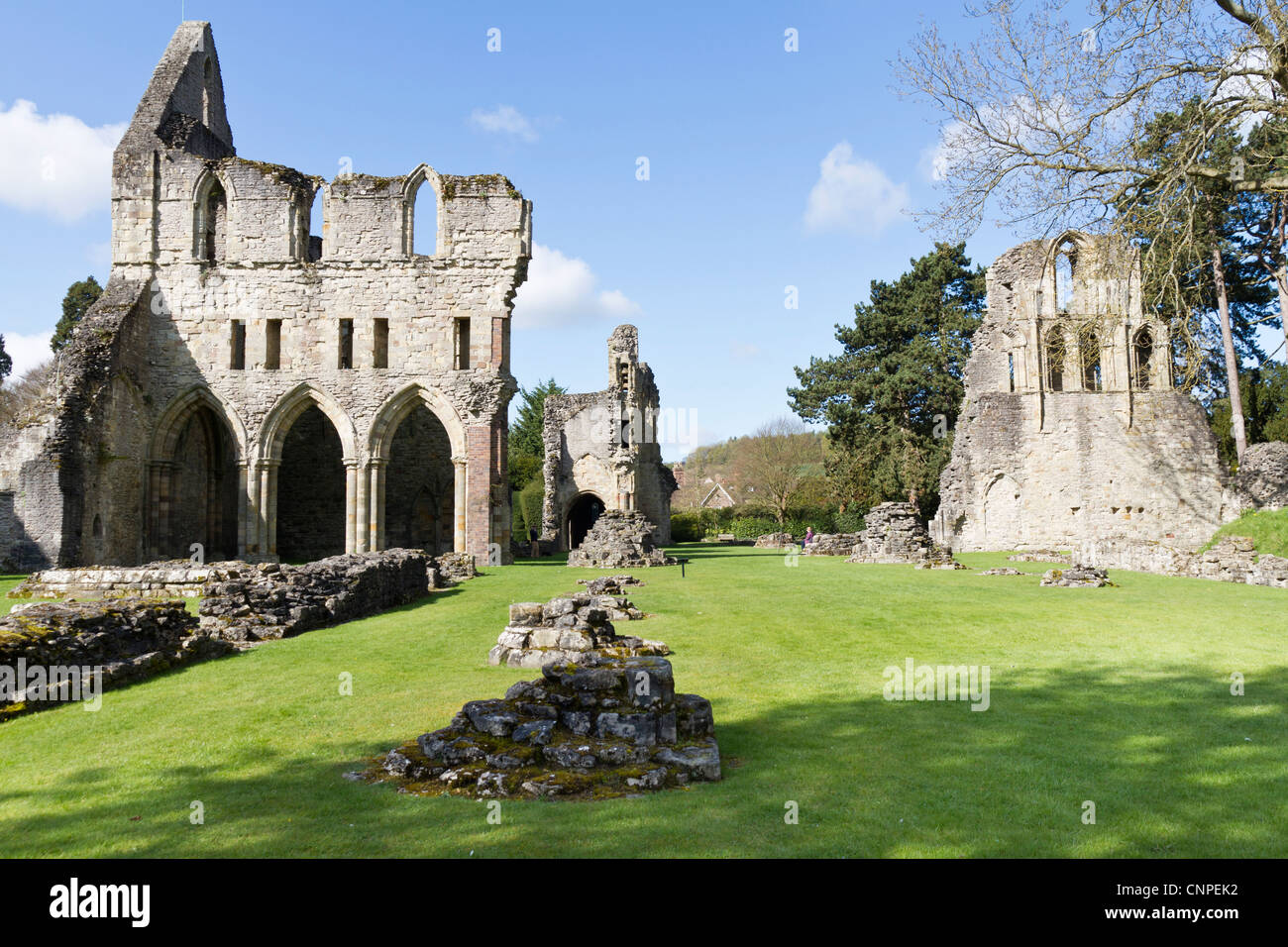 The Priory ruins in Much Wenlock now managed by English Heritage Stock ...
