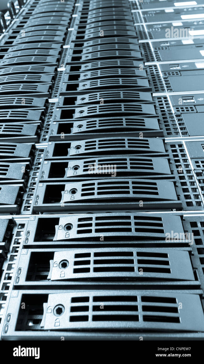 Data center with hard drives Stock Photo - Alamy