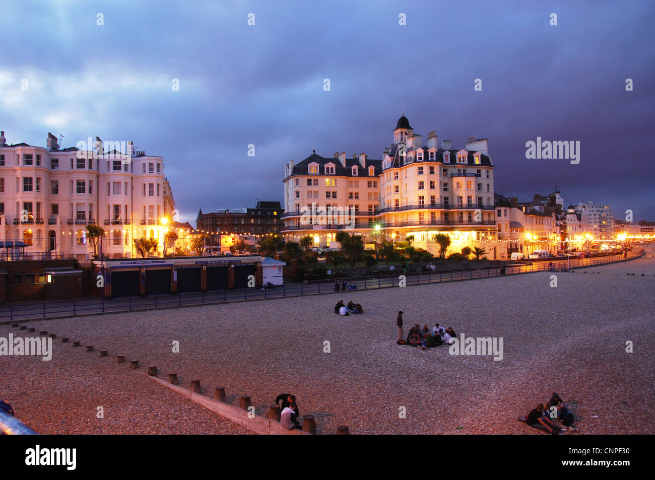 Eastbourne seafront sundown hi-res stock photography and images - Alamy
