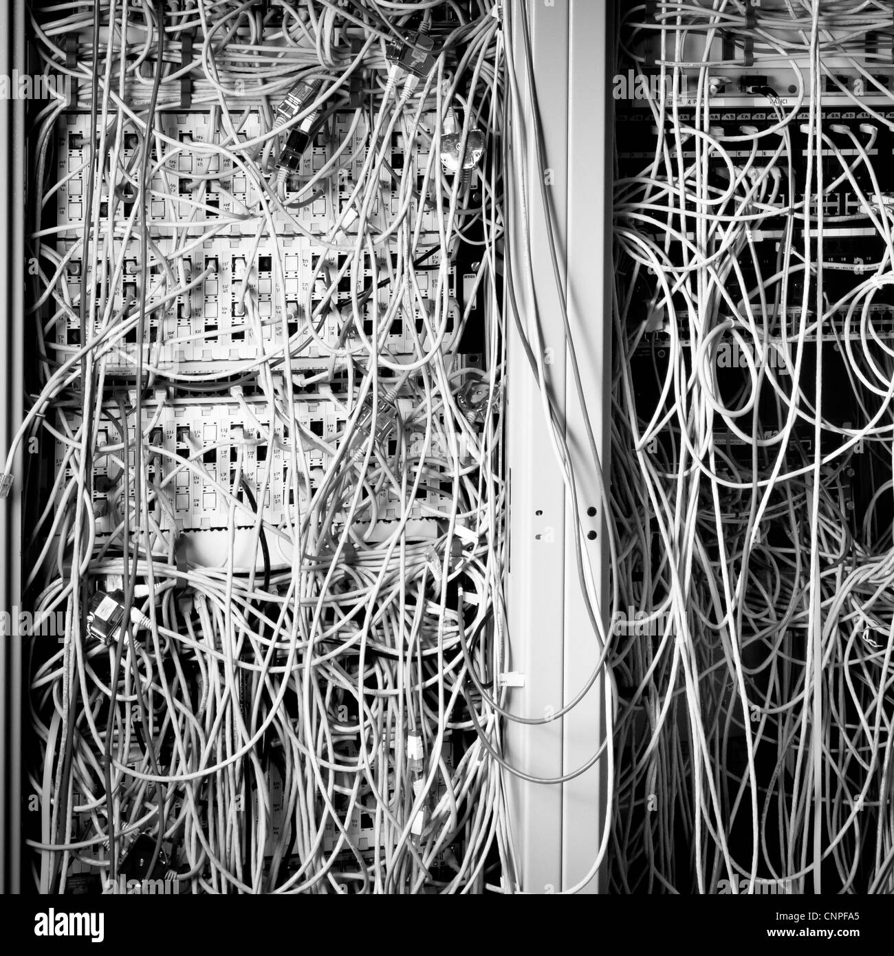 Concept of network infrastructure with cables Stock Photo - Alamy