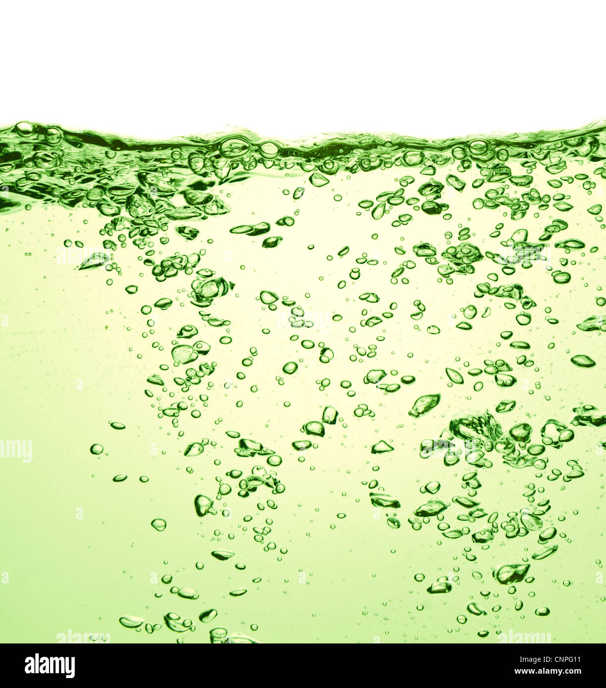green soda drink with bubbles Stock Photo - Alamy