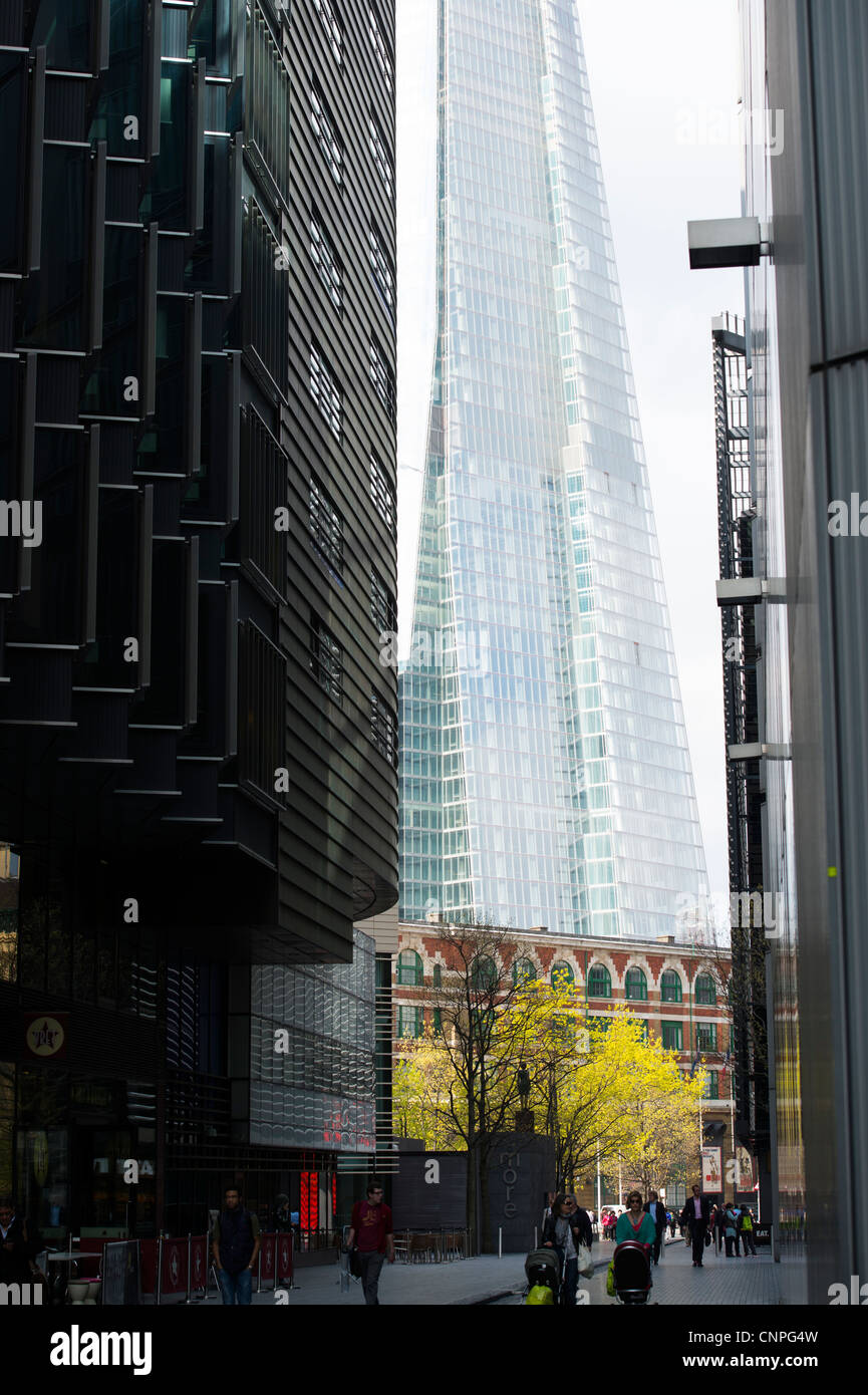 The Shard, London, Europe's tallest building, seen from More London ...