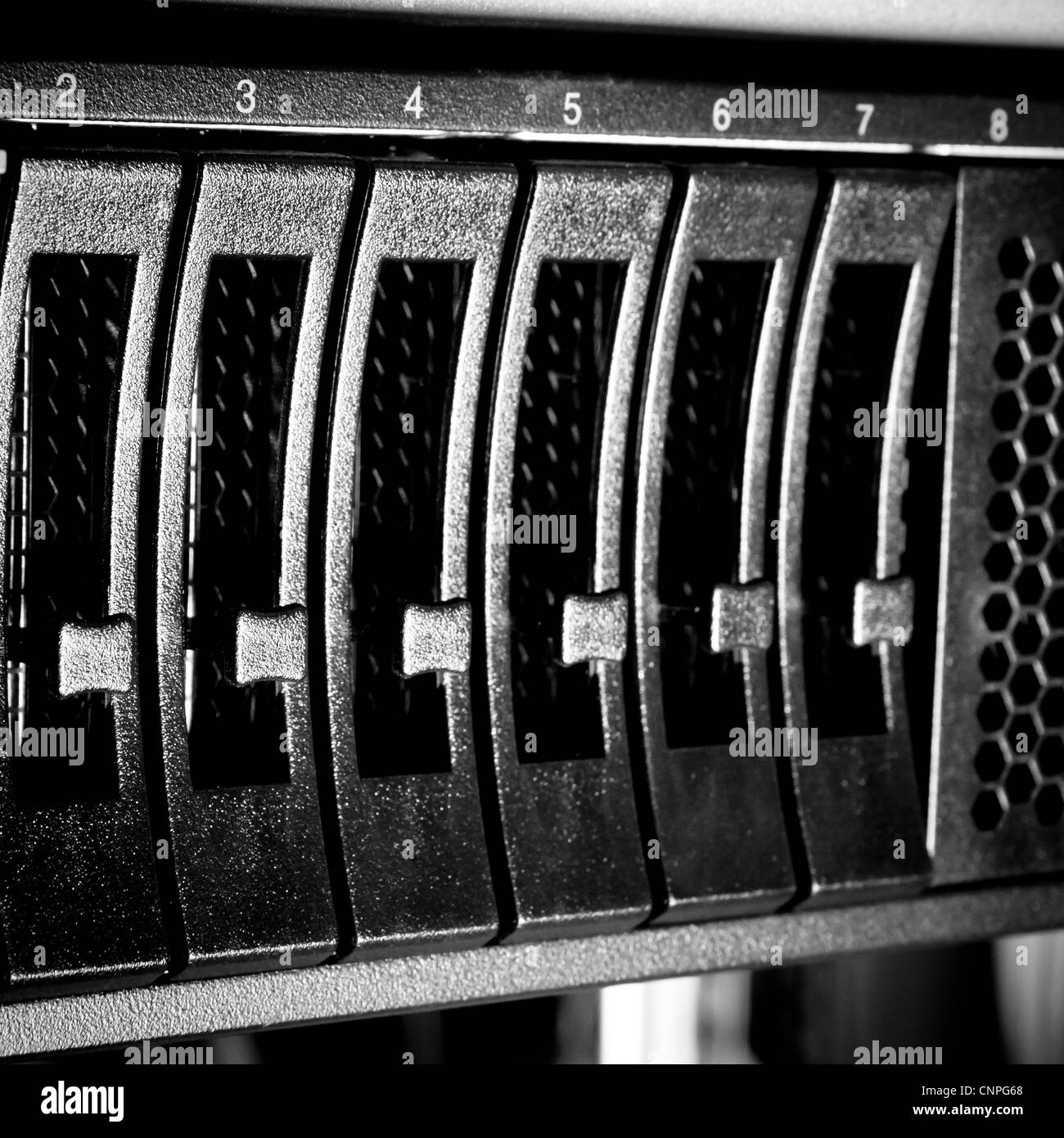 Detail of hard drive cluster in data center Stock Photo - Alamy