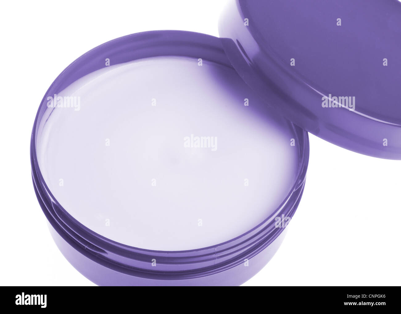cosmetic cream in container isolated on white background Stock Photo ...