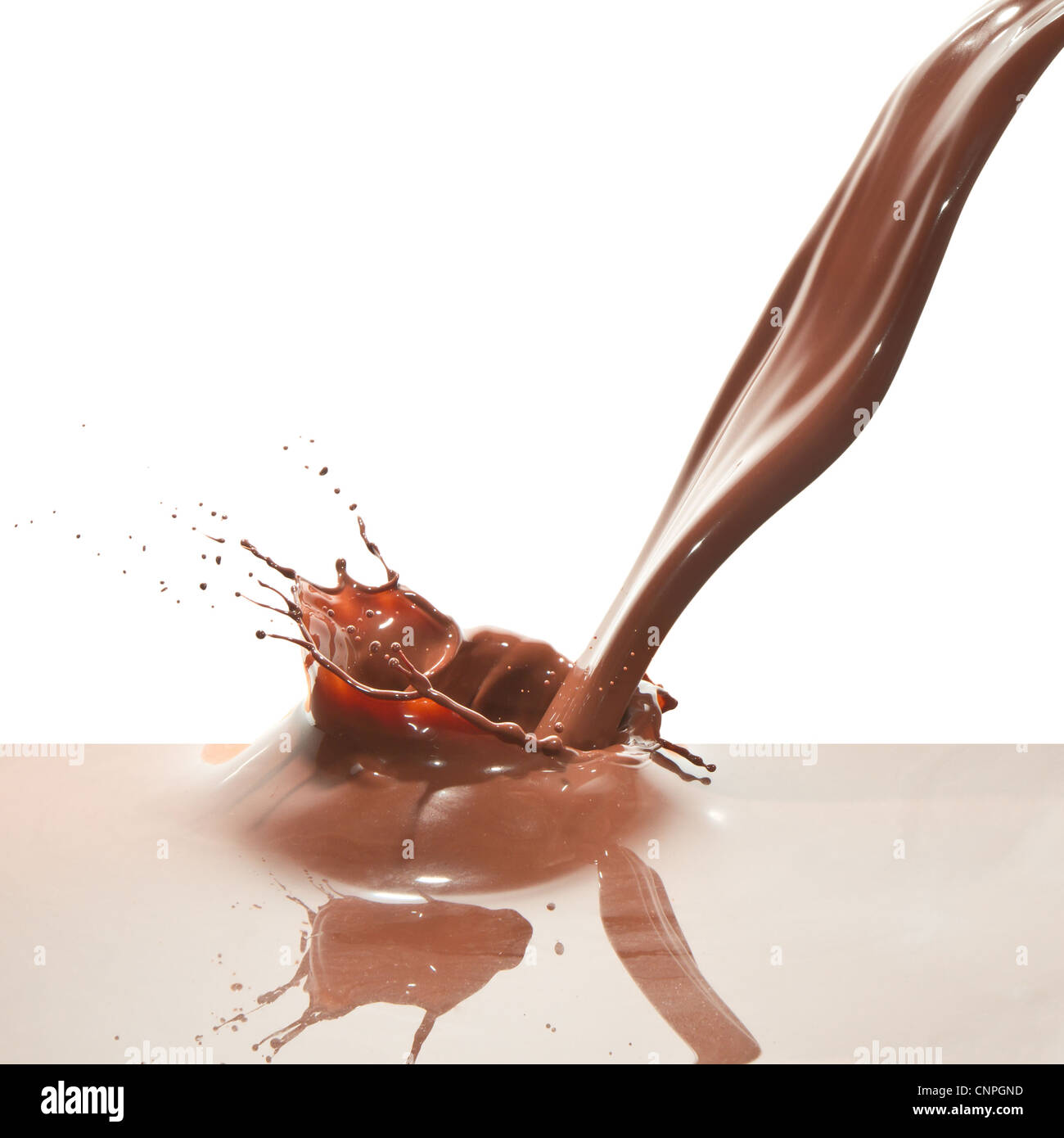 splash of chocolate isolated on white background Stock Photo - Alamy
