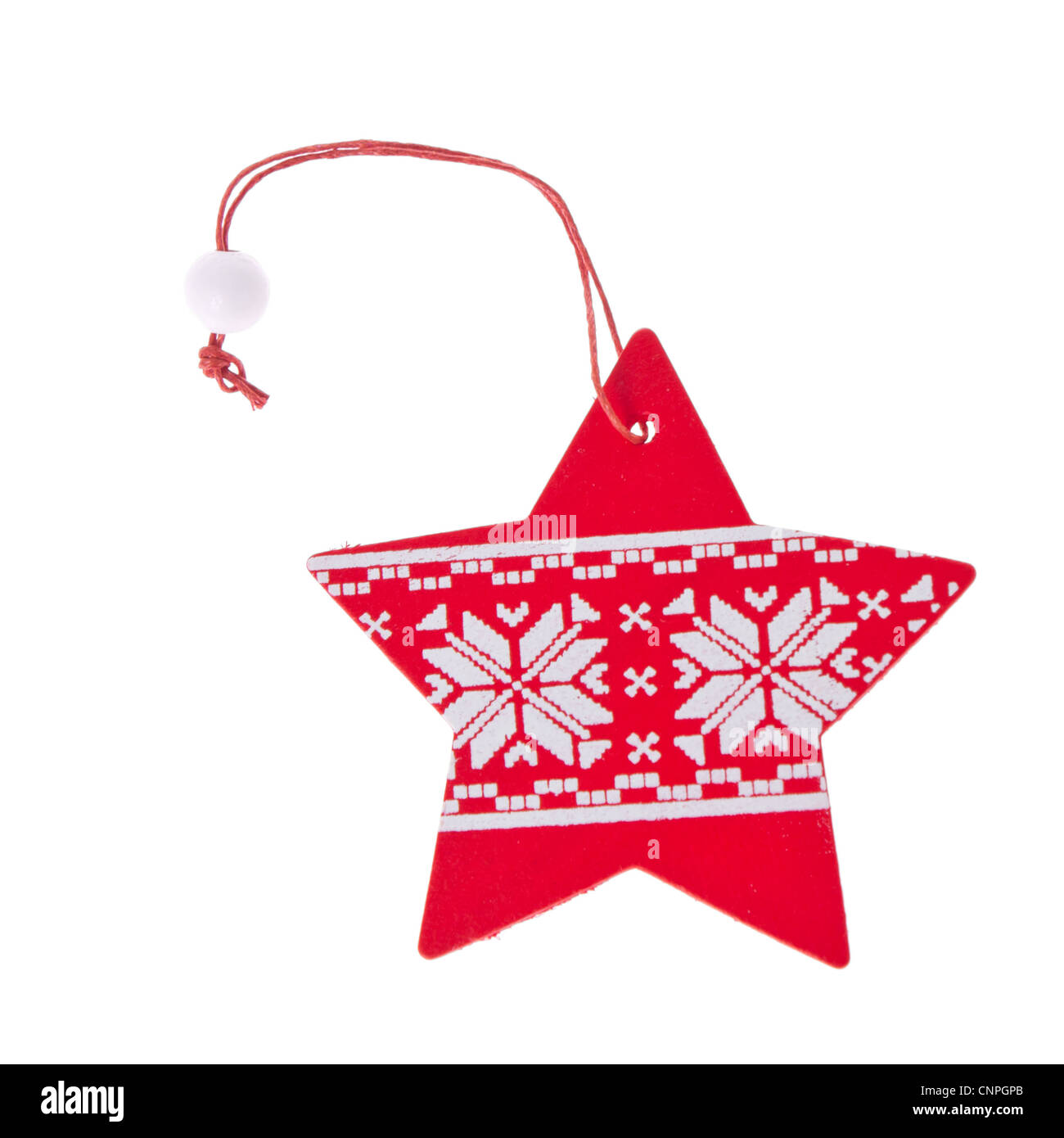 christmas star isolated on white background Stock Photo - Alamy